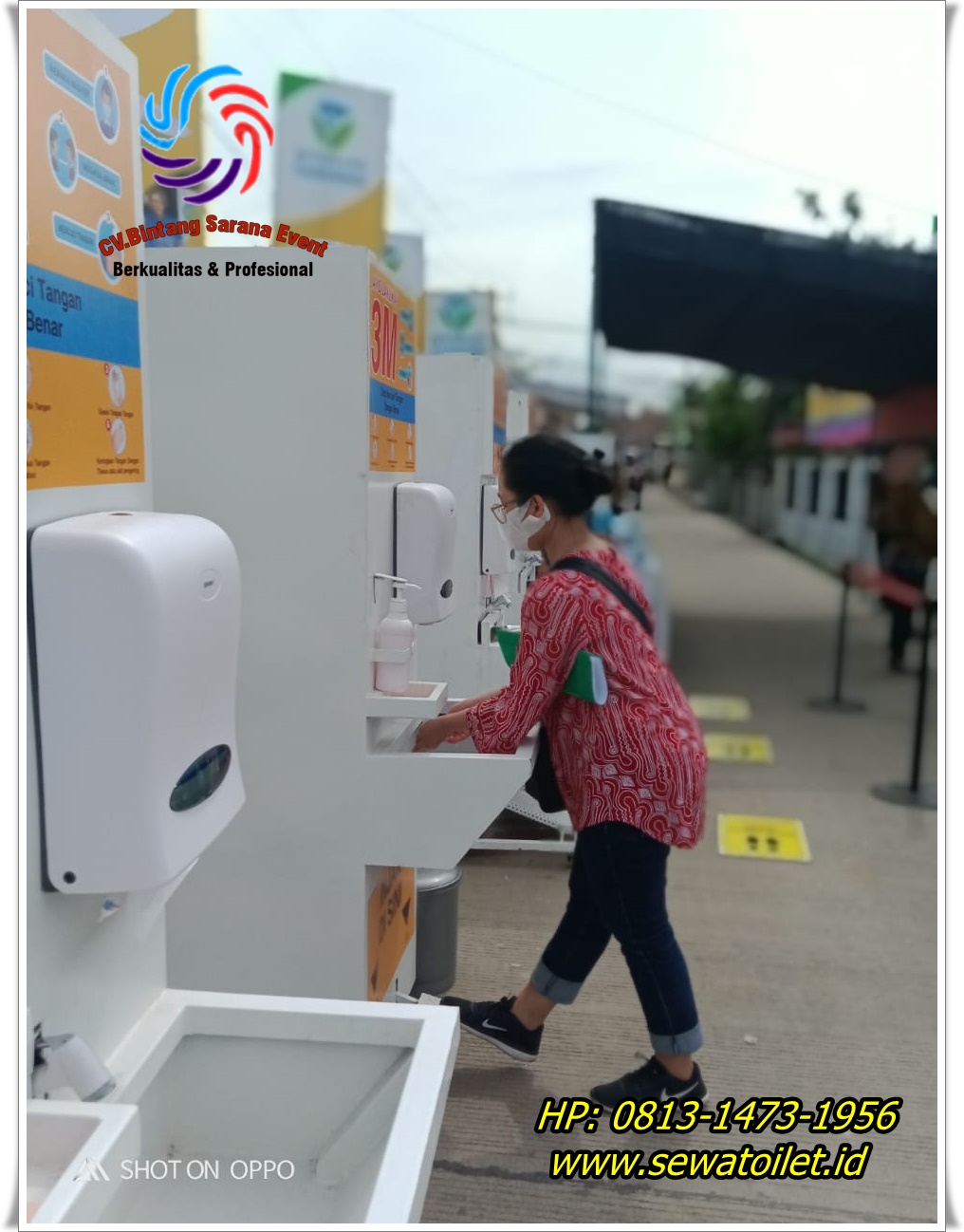 Sewa Wastafel Portable dan Hand Sanitizer Otomatis Service 24 Jam